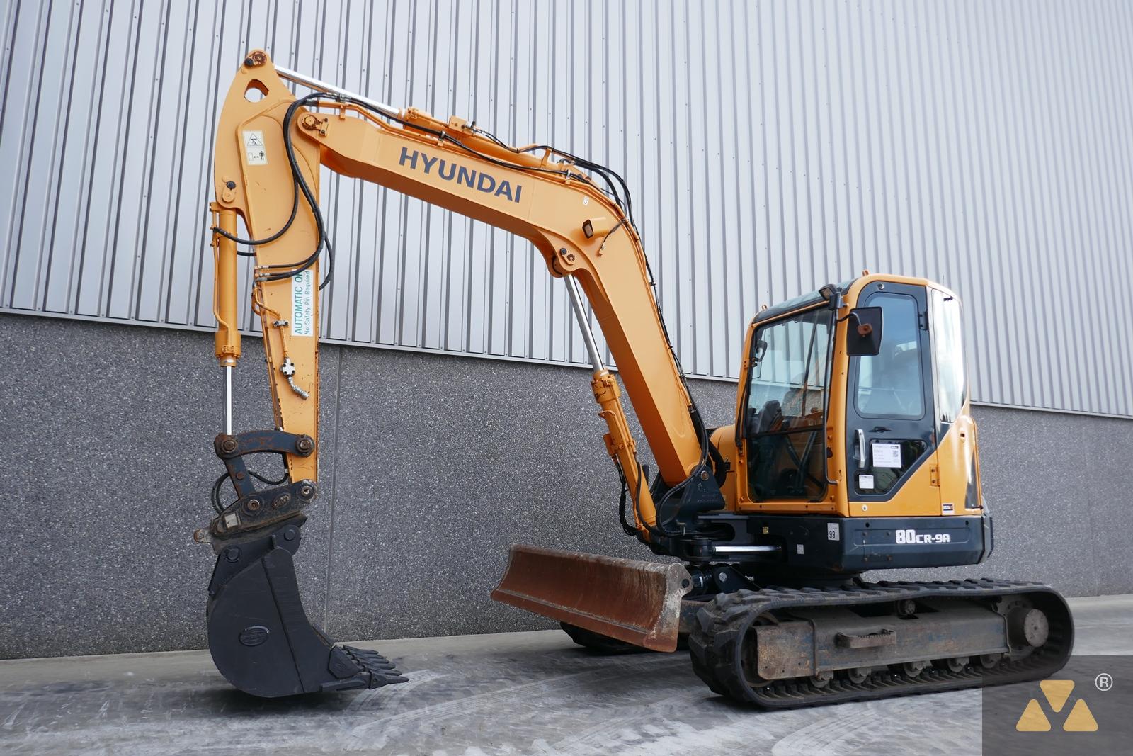 Delta Machinery | Hyundai 80CR-9A - Swing boom - Dozer blade - EPA/CE