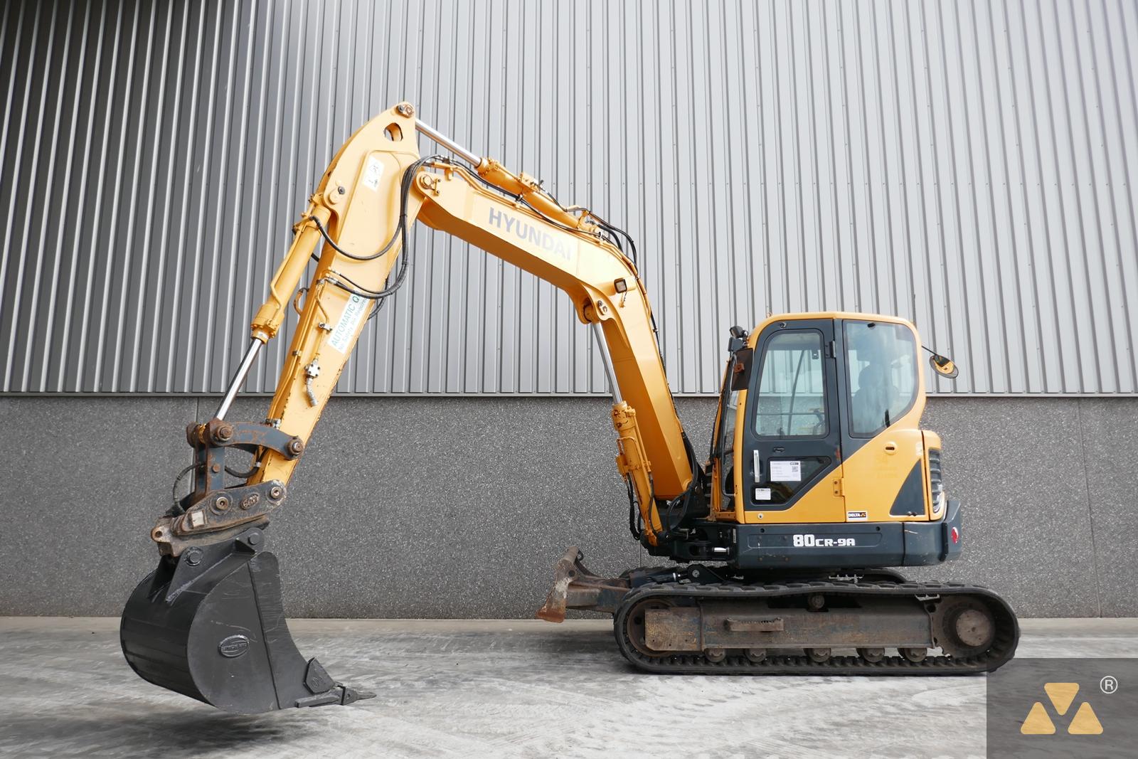 Delta Machinery | Hyundai 80CR-9A - Swing boom - Dozer blade - EPA/CE