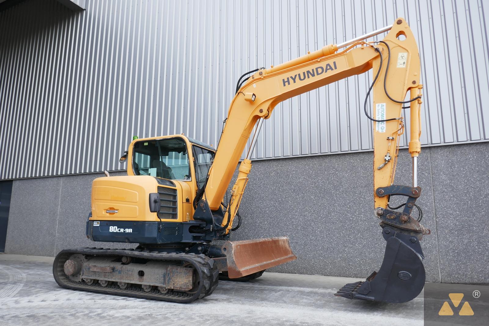 Delta Machinery | Hyundai 80CR-9A - Swing boom - Dozer blade - EPA/CE