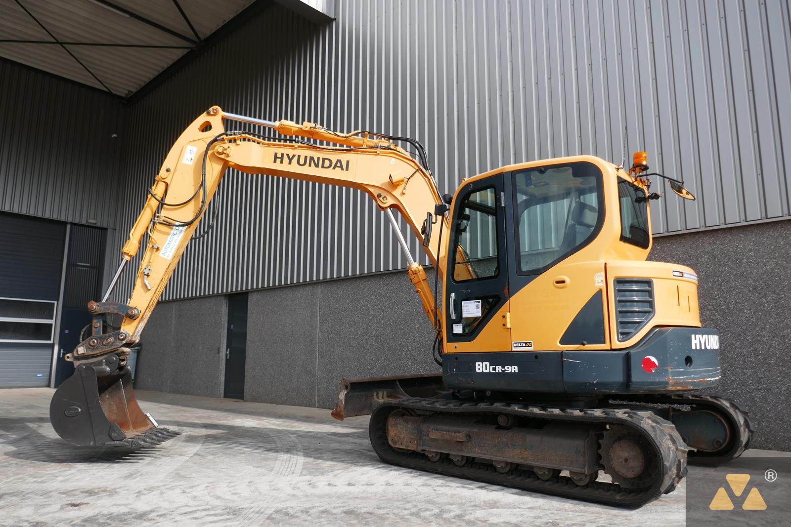 Delta Machinery | Hyundai 80CR-9A - Swing boom - Dozer blade - EPA/CE