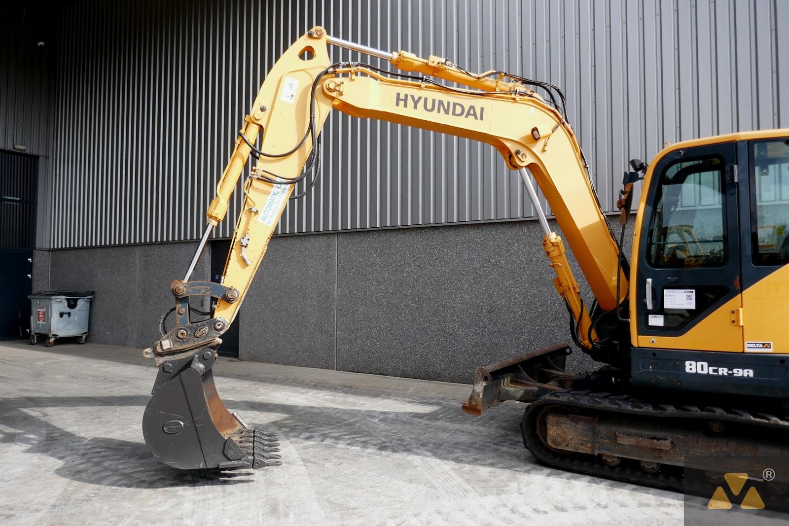 Delta Machinery | Hyundai 80CR-9A - Swing boom - Dozer blade - EPA/CE
